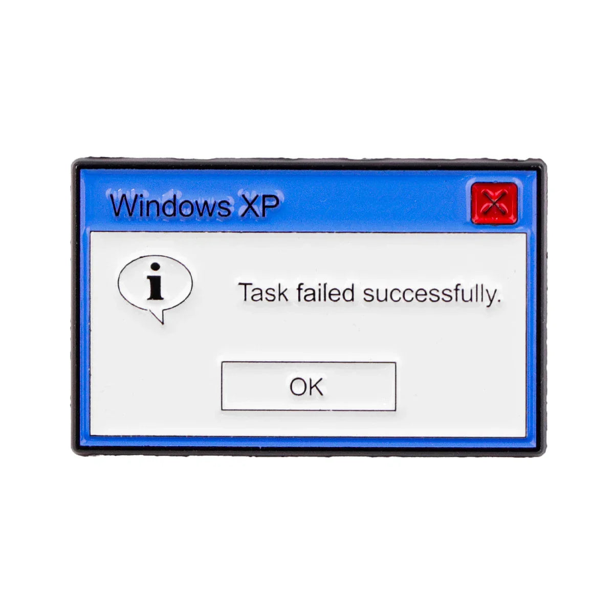 "Task Failed Successfully" Windows XP Pin – Enamel Pins